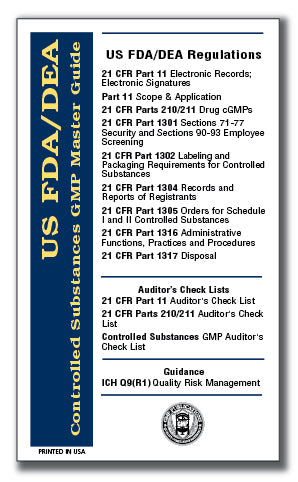 FDA DEA GMP Master Reference Guide